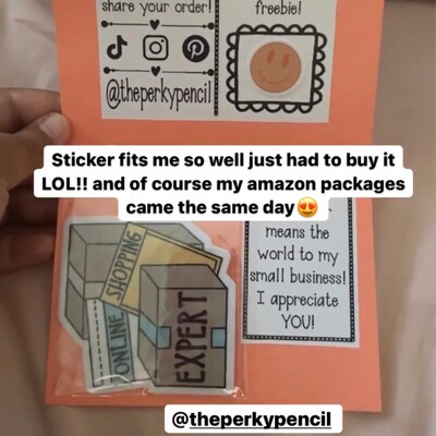 Online Shopping Expert Sticker, Shopping Addict, Shopaholic Label, Add ...