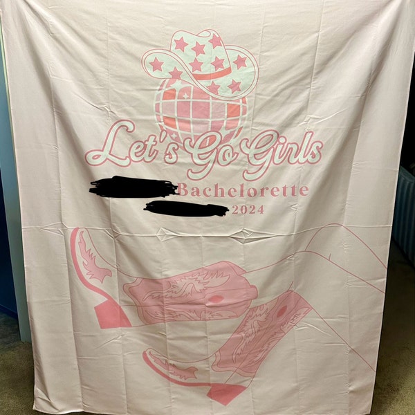Let's Go Girls Custom Banner | Nashville Bachelorette Party ...