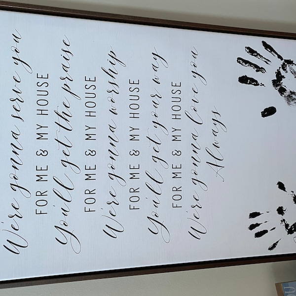 Custom Scripture Wall Art, Personalized Bible Verse Sign, Framed ...