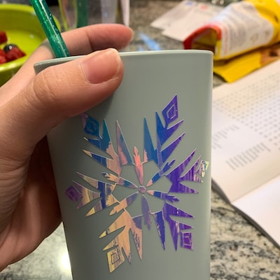 Holographic Disney Frozen Snowflake Vinyl Decal Car Decal - Etsy