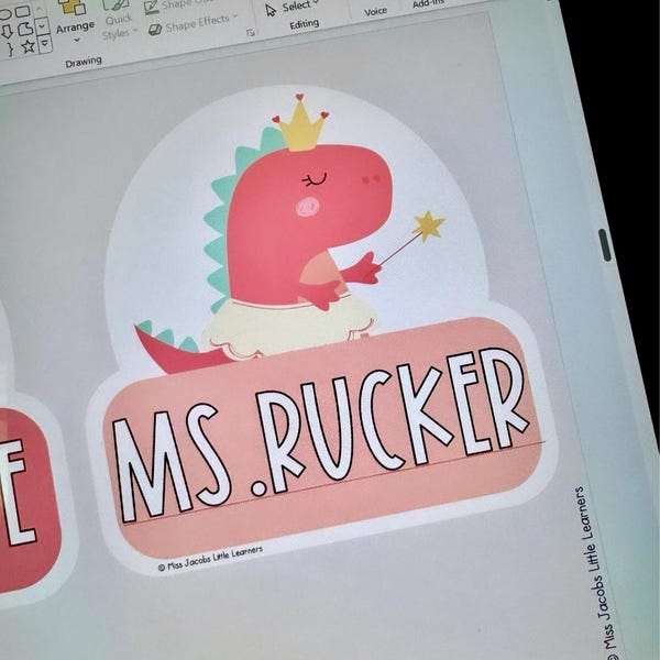 Cute Dinosaur Classroom Labels Bundle | Editable Student Name Tags ...