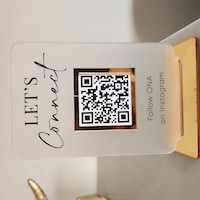 Mini QR Code Display Sign - Etsy