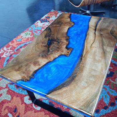 Pink and Purple Epoxy Resin River Table - Etsy