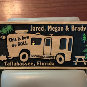 Personalized RV Class A Sign Camping Home is Where You Park It Happy ...