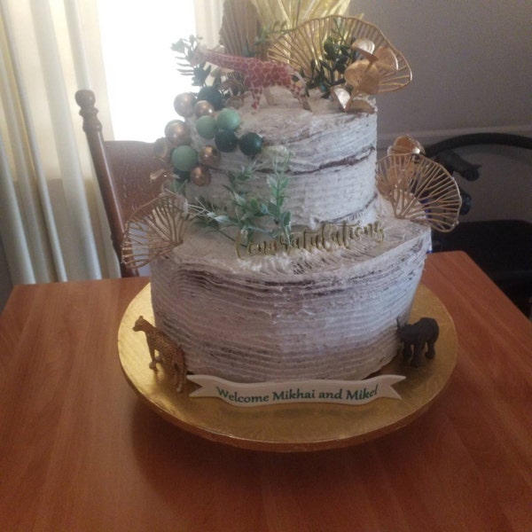 Banner, Ribbon, Fondant Cake Decoration Toppers, Banner Cake Topper ...