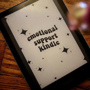 Kindle Lock Screen: Emotional Support Kindle With Stars, Kindle ...