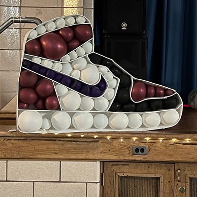 Sneaker From Balloons, Shoe Mosaic From Balloons, Decor Ideas, Mosaic ...