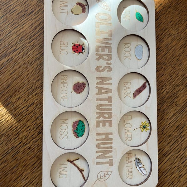 Custom Nature Hunt Gift Kid Nature Learning Toy Custom Gift Kid ...