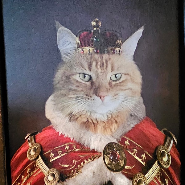 Custom Pet Portraits | Queen Pet Portrait | Female Animal Portrait ...