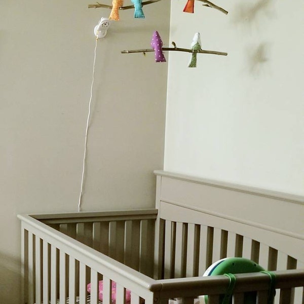 Custom Bird Mobile - Choose Your Colors - Baby Crib Mobile - Bird ...