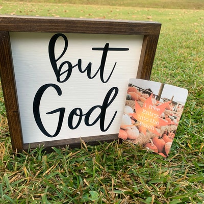 But God Wooden Sign Christian Wall Decor - Etsy