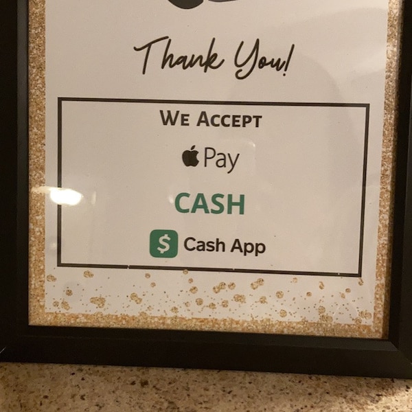 Printable Payment Sign | We Accept Credit Cards Sign | Vendor Payment ...