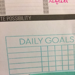 Daily Goals Habit Tracker Stamp Goal Planner Stamps Productivity ...
