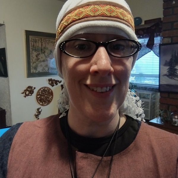 LARP Hood Linen Medieval Hood Early Medieval Viking Hood Made According ...