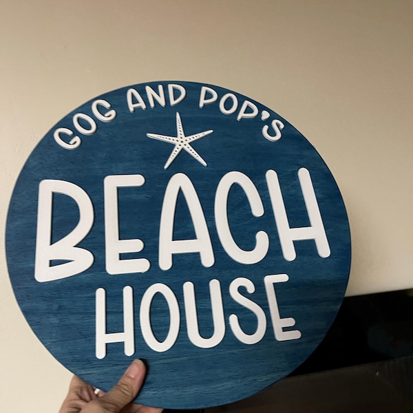 Personalized Beach House Sign, Beach Sign, Beach House Decor, Lake ...