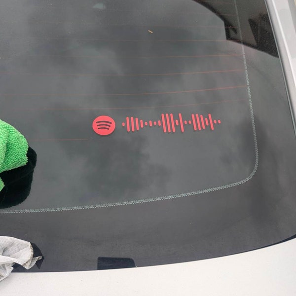 Custom Spotify Song Code Vinyl Decal - Song Code Sticker - Music Code ...