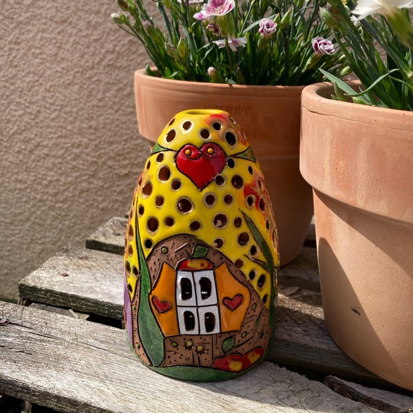 Ceramic Hanging Bells . Room and Garden Decor.handmade.unique Wind ...