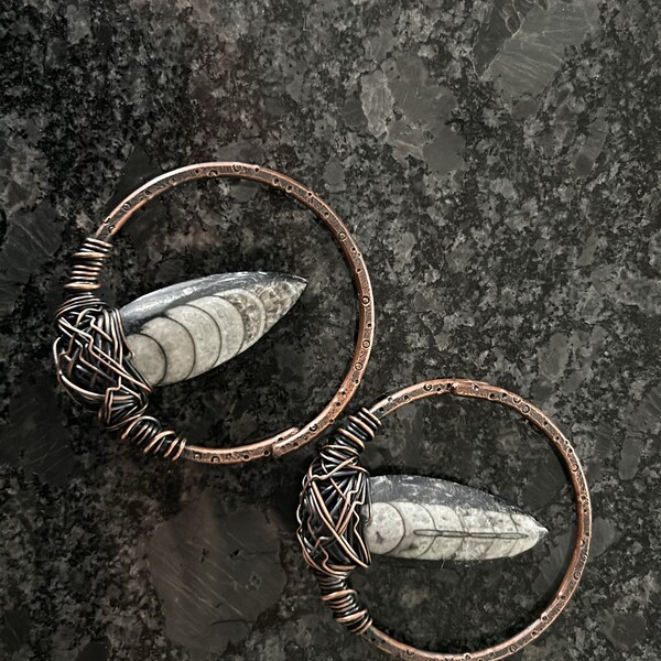 6 Gauge Copper Ear Hanger, Ear Weights, Cyborg Ear Hangers, Alien ...