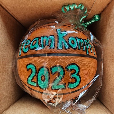 Personalized Standard Size Basketball Custom Hand Painted Basketball ...