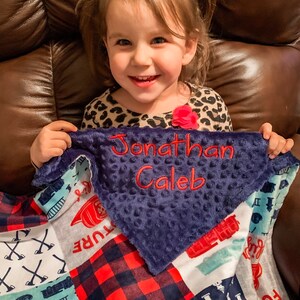 Little Slugger Baseball Monogram Boy Blanket Loveymonogram | Etsy