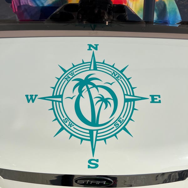 Pennsylvania Hex Compass Decal, Amish Hex Sign, Dutch Compass Wall ...