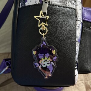 Jevil Deltarune Glitter Keychain Acrylic Epoxy Charm 2.5in. - Etsy
