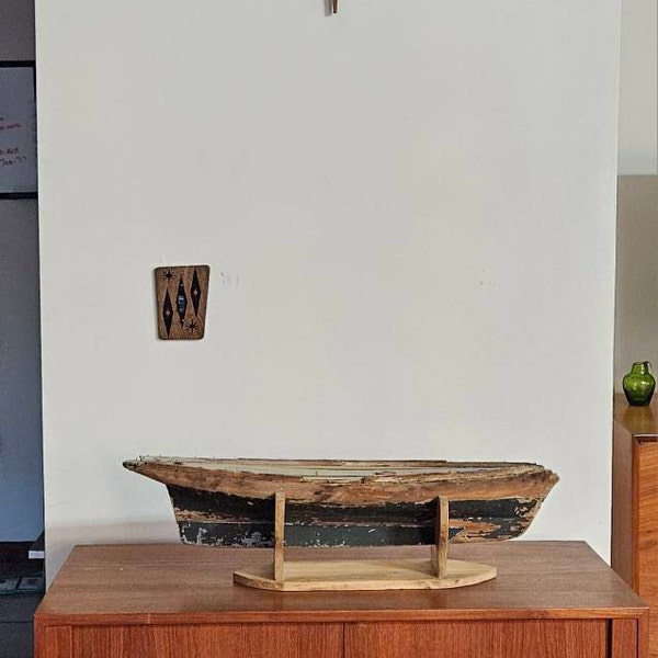 Colour Etched Trianguloid Lucite Formica Caravan Wall Clock From Royale ...