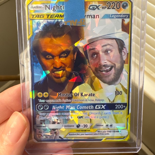 Nightman Dayman Pokemon Card - Always Sunny - Etsy