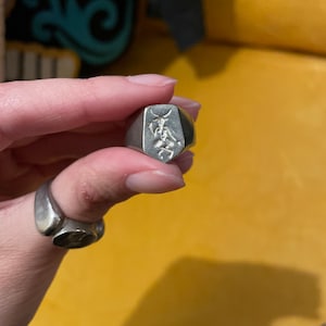 Knight Chess Piece Wax Seal Signet Ring - Etsy