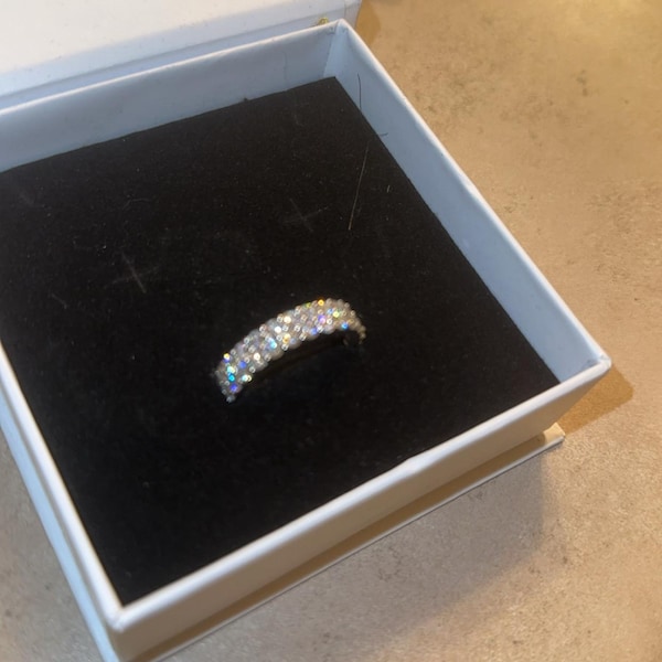 3-5mm Assorted Color VVS Moissanite Tennis Necklace, Rainbow Moissanite ...