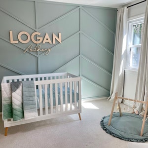 Nursery Name Sign, , Nursery Sign, Over Crib Sign, Nursery Letters ...