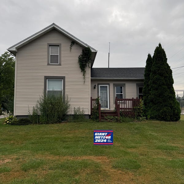 Giant Meteor Yard Sign - Etsy