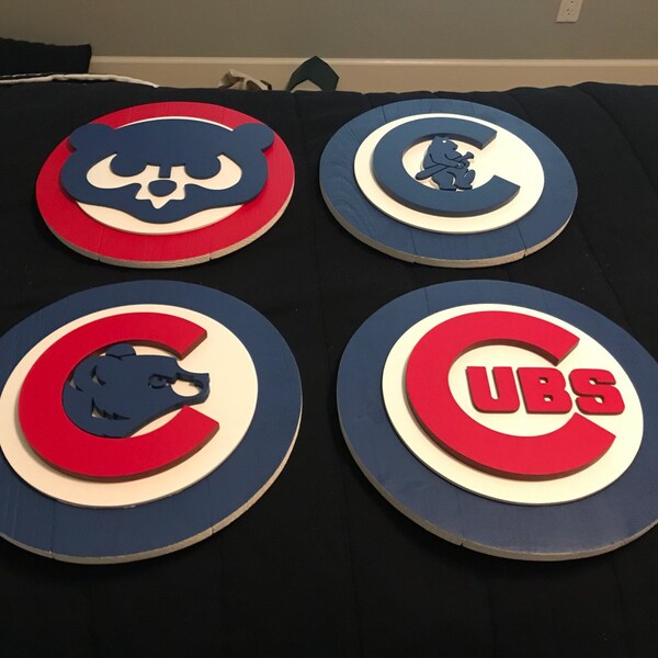 3D Chicago Cubs Wooden Logo, Cubnation Series 1 of 6 Collect Them All ...