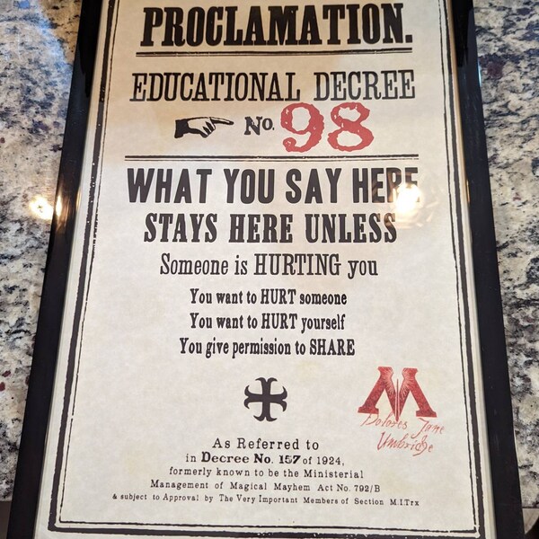 Large Educational Decree Proclamation Personalized - Etsy Large Educational Decree Proclamation Personalized - Etsy