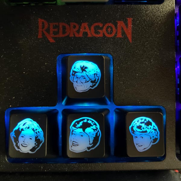 Sonic the Hedgehog Characters Backlit Keycap Pack | Mechanical Keyboard ...