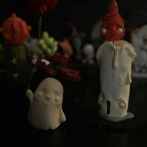 GHOST FIGURE - Artdoll ,home Spooky Decor, Halloween ,set ,haunted ...