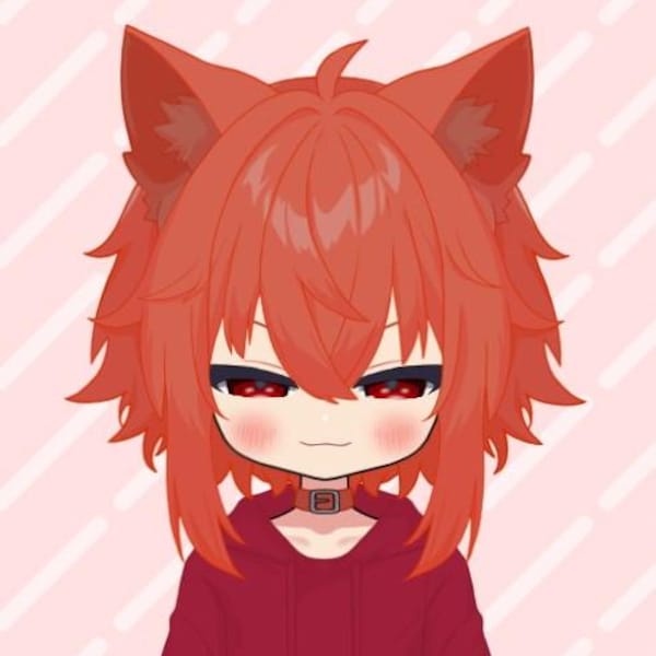 Cute Black Cat Vtuber Live2d Model / Premade / Customizable Vtuber ...