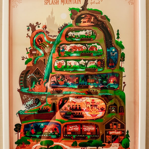 Splash Mountain Print, Magic Kingdom, Walt Disney World - Etsy
