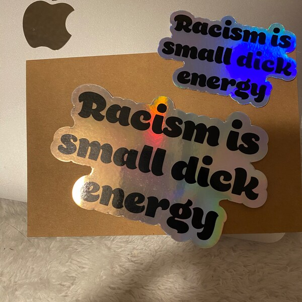 Holographic Anti Racism Sticker - Etsy