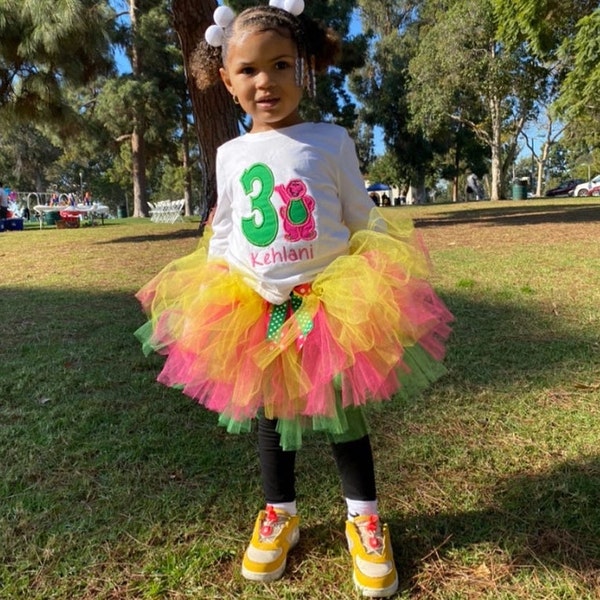 Barney Tutu Set, Barney Tutu, Barney Birthday Outfit, Barney Birthday ...