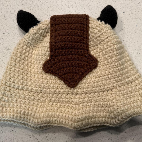 Handmade Appa Bucket Hat - Crochet Avatar: the Last Airbender Inspired ...