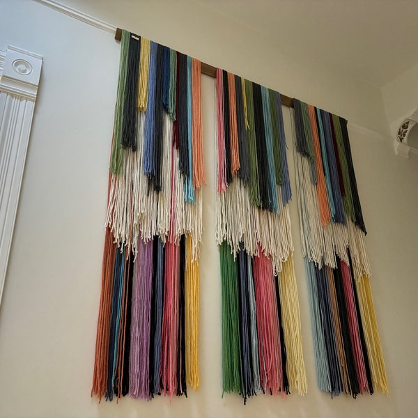 Rope Art Modern Boho Wall Rope Home Decoration Rope Fringles Minimalist ...