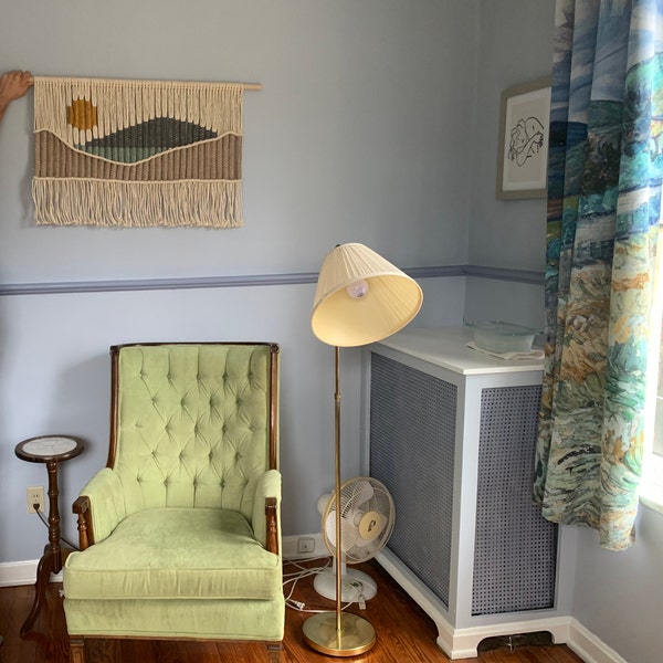 Ocean Macrame Wall Hanging, Modern Wave Fiber Art, Hand Woven Tapestry ...