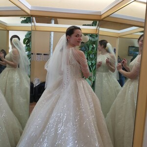 Stars Moon Prom Dress Champagne Long Evening Dress Sparkly | Etsy