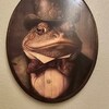 Mr Frog Victorian Portrait Vintage Style Cottagecore Animal Wall Art ...