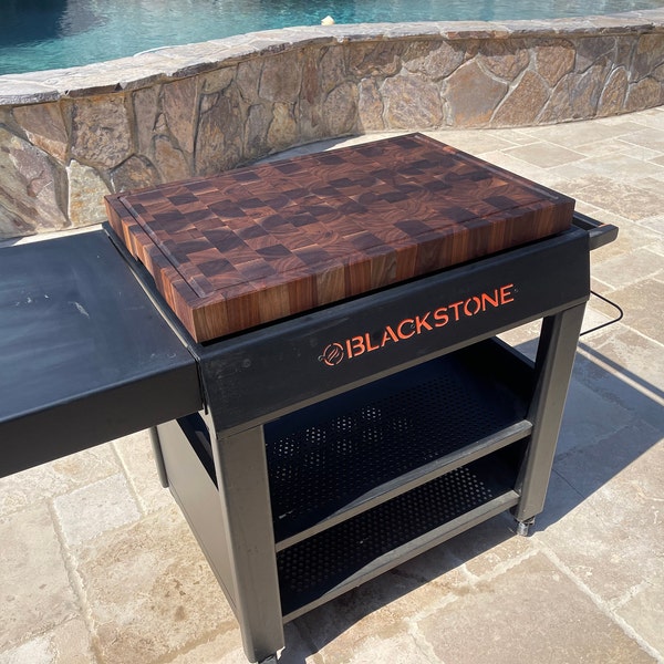 Custom Cutting Board End Grain Chopping Block Black Walnut Butcher ...