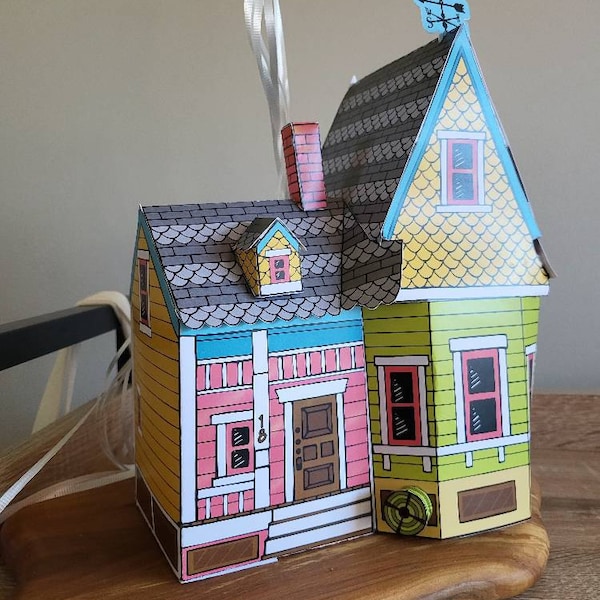 Movie UP Printable Balloon House DIY Craft With Youtube Tutorial Video ...