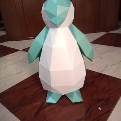 Penguin Paper Model ,papercraft , DIY , Low Poly , PDF Papercraft ...