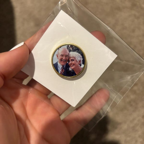 Custom Photo Lapel Pin Brooch, Memorial Gift, Memorial Keepsake Photo ...