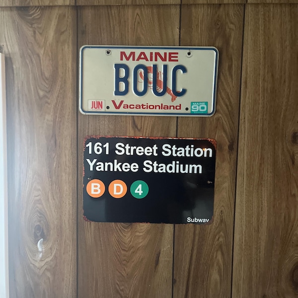 NYC Subway Yankee Stadium Sign Plaque Aluminum Metal 8"x12" - Etsy